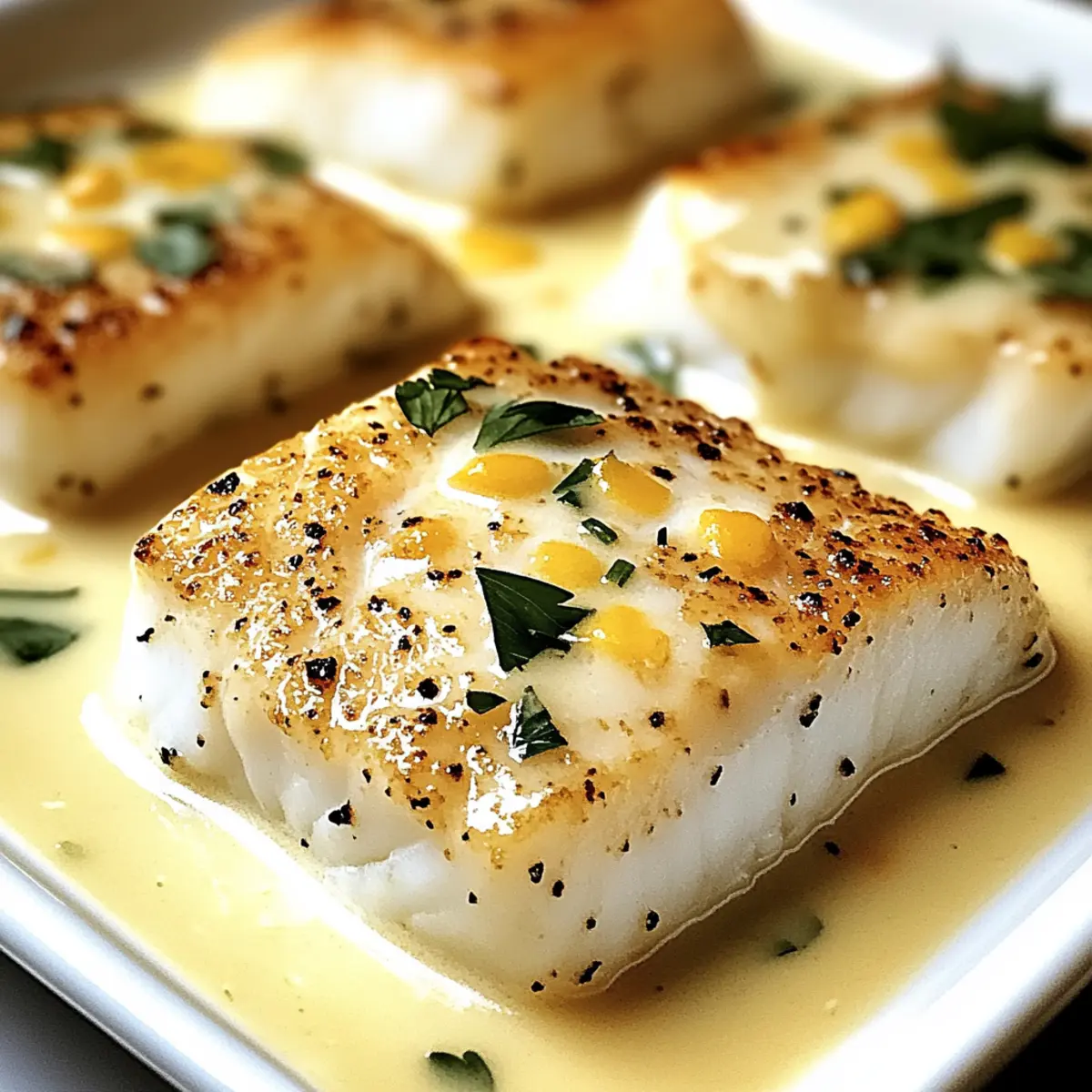 Irresistible Baked Cod in Coconut Lemon Cream Sauce