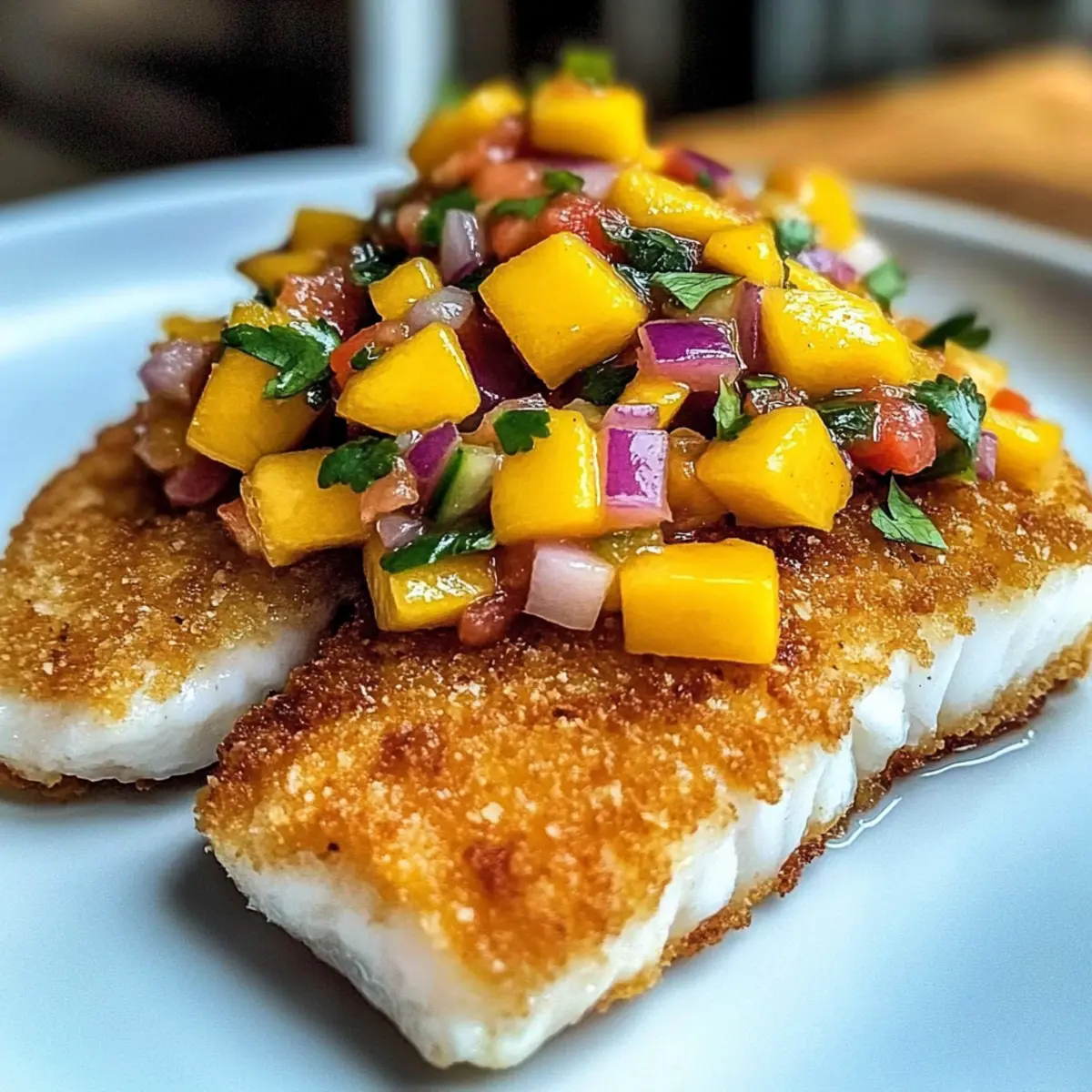 Ultimate Coconut Crusted Fish with Delicious Mango Salsa