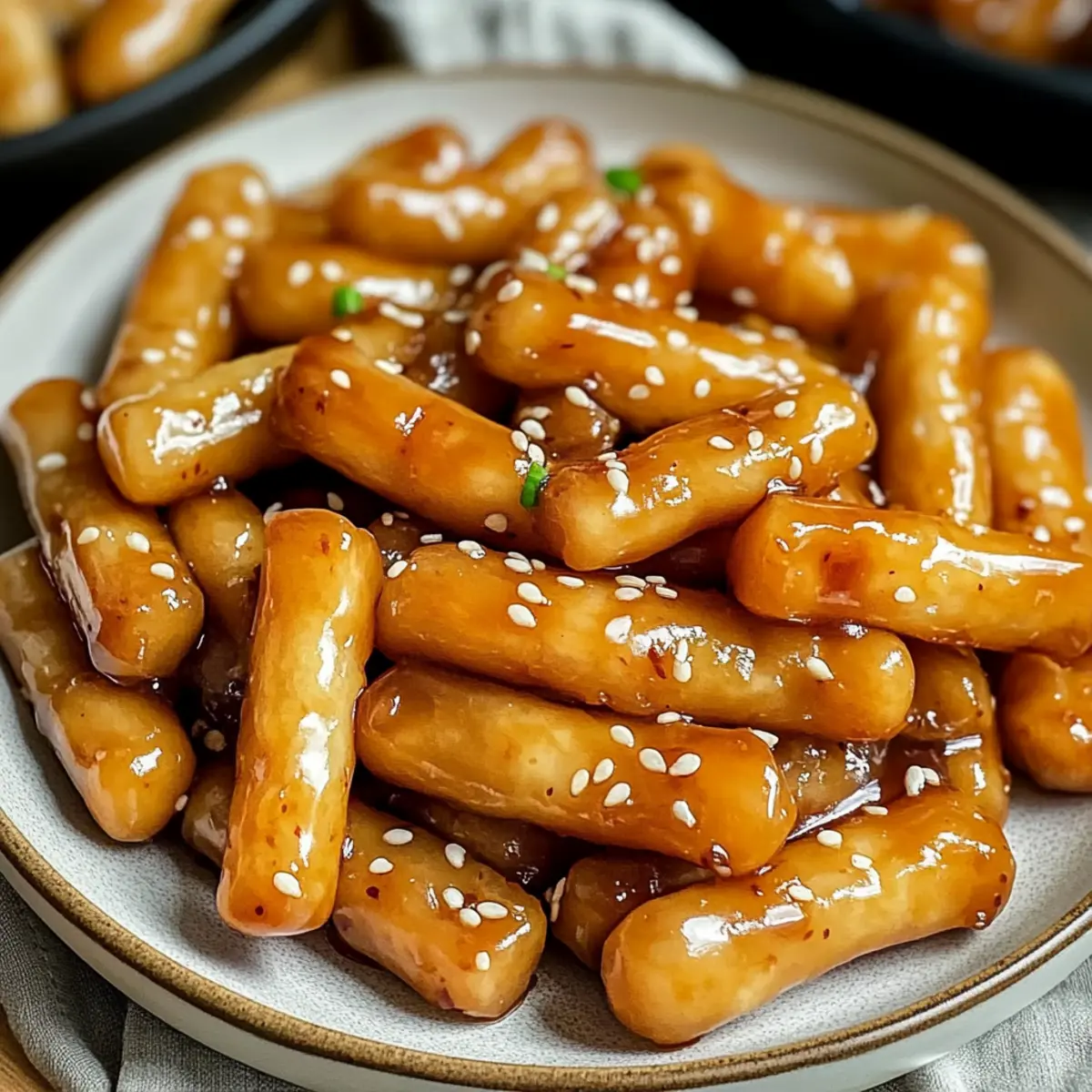 Irresistible Sweet Soy Butter Korean Rice Cakes – Easy Delight