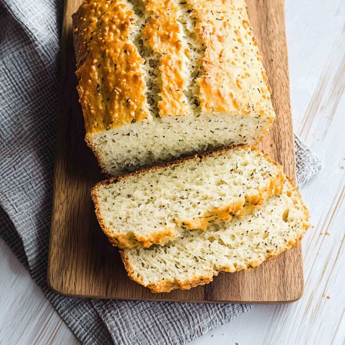 Irresistible Parmesan Herb Keto Bread for Delicious Toasting