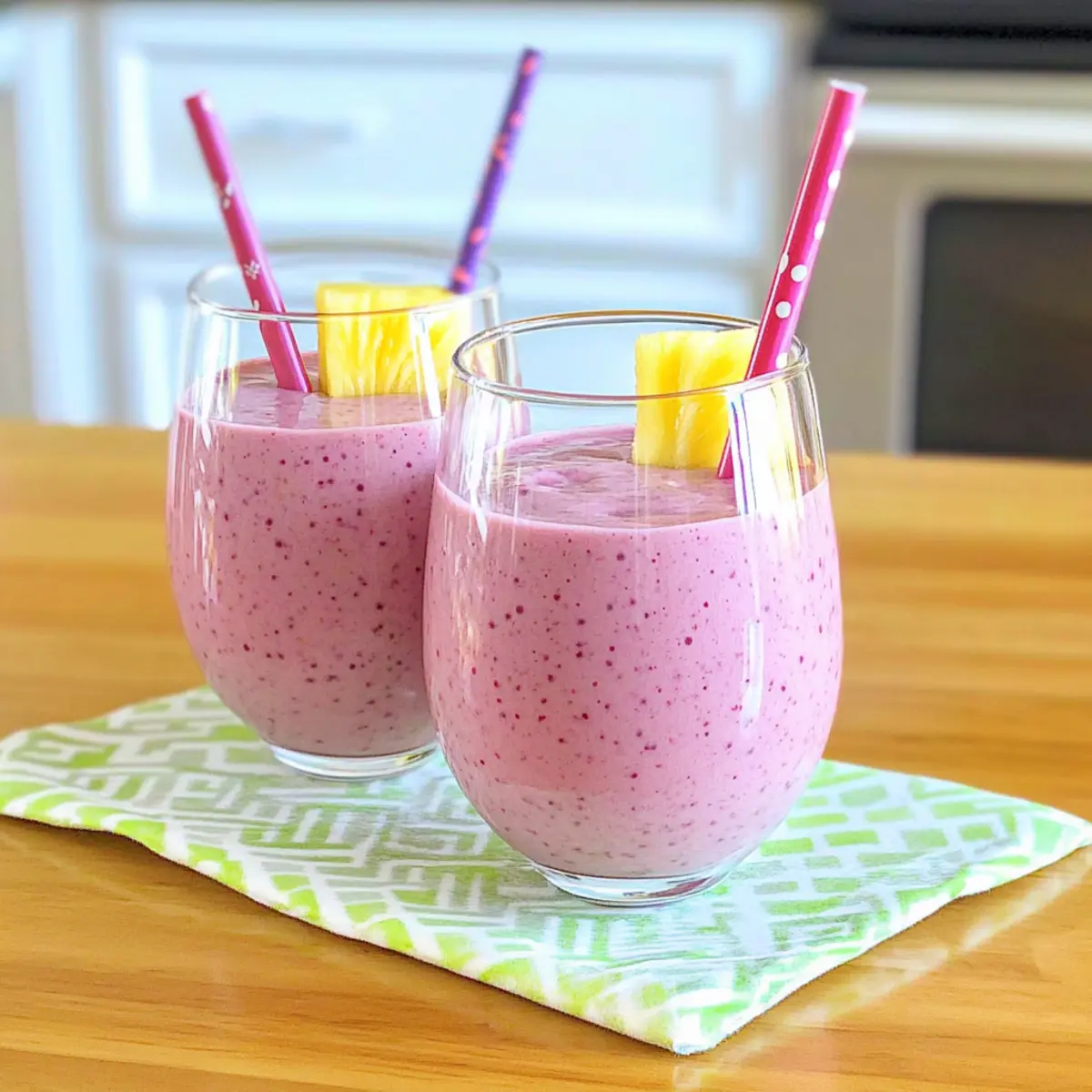 Delicious Pink Pineapple Protein Smoothie for Vitality Boost
